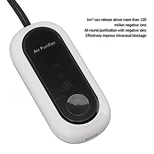 Haofy Necklace Purifier USB Charging Negative Ion Mini Wearable Air Purifier for Office Car Travel Necklace Purifier
