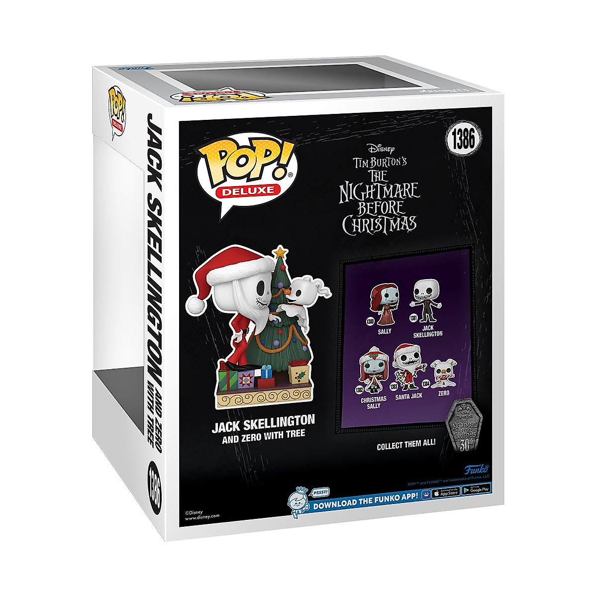 Funko Pop! Deluxe: The Nightmare Before Christmas 30th Anniversary - Jack Skellington and Zero with Tree