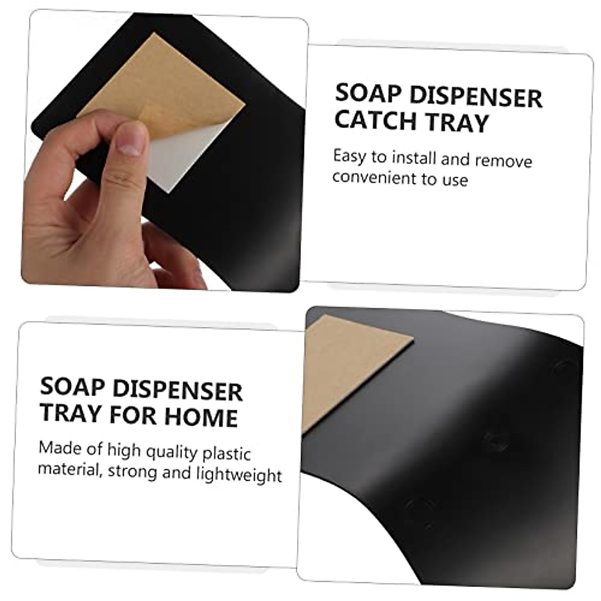 Alipis 3 pcs Water Tray Wall Mount Cup Holders touchless soap Foam soap Container Tray for soap drip Catcher Tray soap Dispenser Wall Mount Catch All Trays Plastic handwashing Fluid Spray