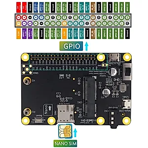 3G/4G & LTE Base HAT for Raspberry/Asus Tinker Board/Samsung ARTIK /Rock64 Media/Liber Computer Board