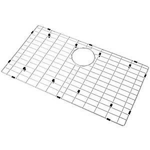 Zeesink Sink Grid and Sink Grate Size 28 3/4" X 15 3/4",Kitchen Sink Protector,Sink Bottom Grid Rear Hole,Sink Grid for Single Bowl Kitchen Sink