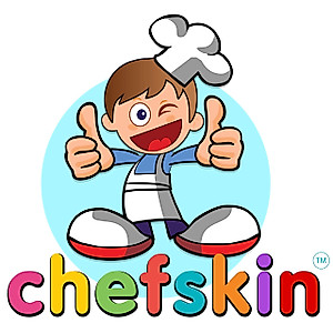 chefskin Personalized Children Chef Hat Adjustable, Custom Name and Color White