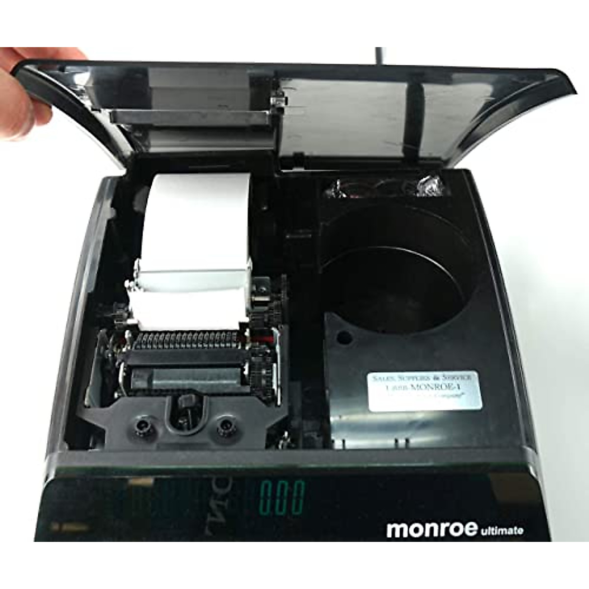 Monroe Systems for Business 15 Pound Bond Paper Rolls, Single Ply, 2 1/4" x150' for Cash Registers, Printing Calculators, Adding Machines and more! (12-Pack)