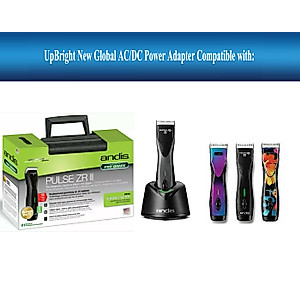 UpBright 15V AC/DC Adapter Compatible with Andis Pulse ZR II DBLC 2 Animal Pet Dog Horse Cordless Li Ion Pro Clipper Trimmer 79066 79015 79050 79038 79045 sdf21 SPG150120U SPG15012DU 1.2A Power Supply