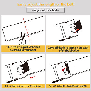 Founders & C Mens Belt 2 Pack,Leather Ratchet Click Belt Dress with Slide Buckle 1 3/8" in Gift Set Box- Size Adjustable (Ratchet Belt Black/Dark Brown, 28"-42" Waist Adjustable)