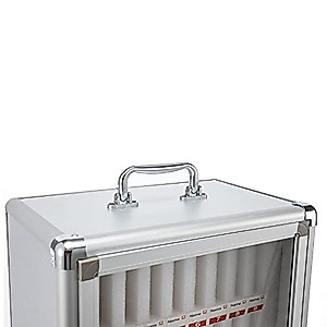 Weglae 36 Phones Capacity Storage Cabinet,Clear Cell Phone Locker Box,Wall-Mounted Cell Phones Storage Cabinet Pocket with Lock for Office Classroom