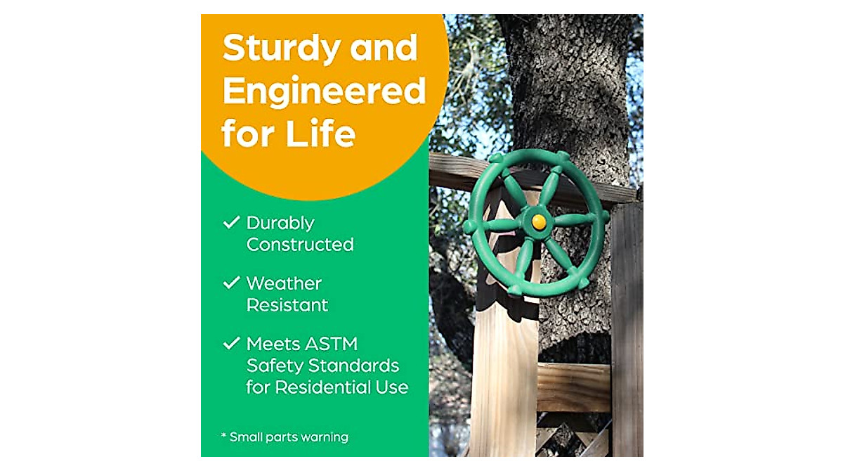 Jungle Gym Pirate Ship Wheel - Fun Outdoor Play Accessory