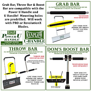 MANPLOW RevolutionX Snow Pusher with U Handle (40 Inch)