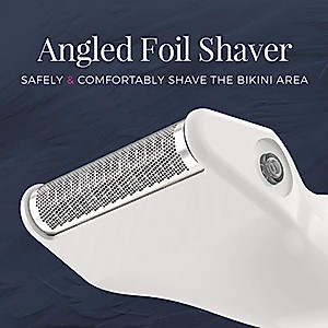 Remington Smooth & Silky Body & Bikini Kit, Cordless bikini trimmer and shaver for women, Waterproof for grooming in the shower, White/Pink