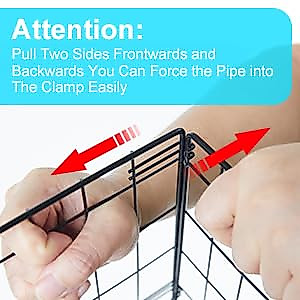 Jakyitvi Stackable Closet Organizers and Storage Bins 4 Pack, Folded Drawer Shelf Organizer for Closet Wardrobe, Sturdy Metal Clothes Storage Container for Clothes Pants Sweaters, Black