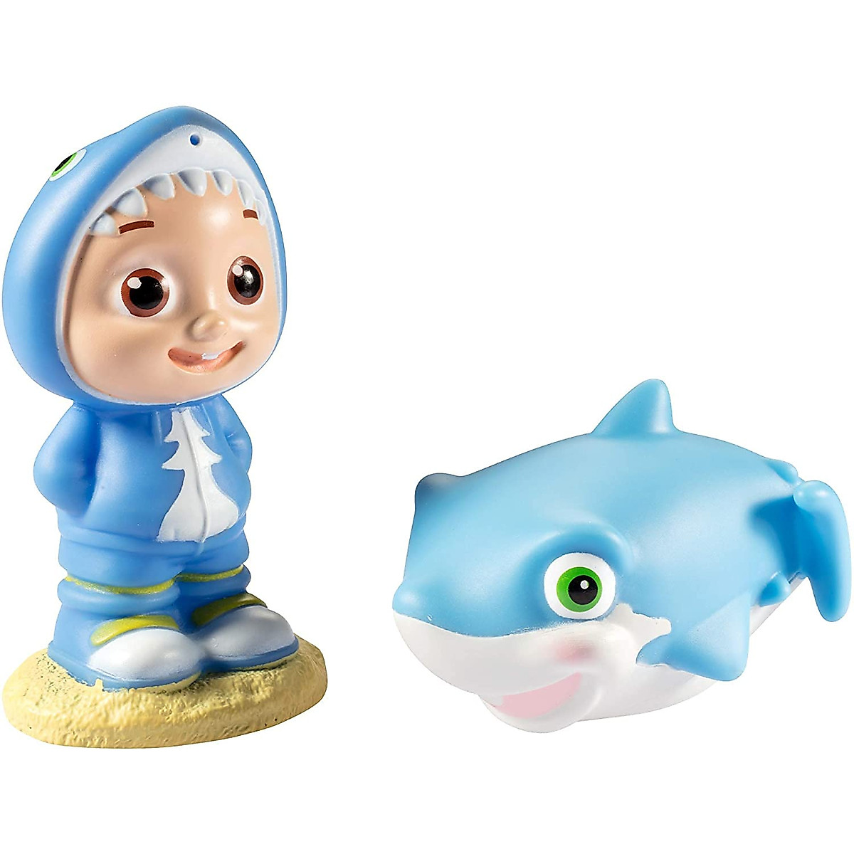 CoComelon Water Squirter Toys for Pool & Bath, 6-Pack - Officially Licensed - JJ, Baby Shark, Turtle, Fish Figure Playset - Easter Basket Stuffer Gift for Toddlers, Preschoolers, Kids - 18mo+