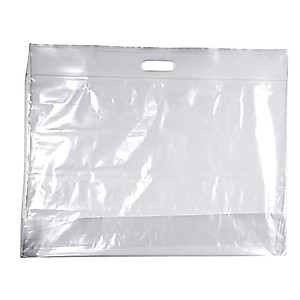 TDST Essentials XXL Plastic Storage Bags Clear Extra Large with Handles Zipper Organizer for Blankets Clothes Resealable with Bonus TDST Scented Aziza