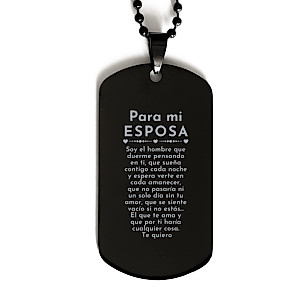 para mi esposa, Soy el Hombre que duerme pensando en ti - placa de identificaci