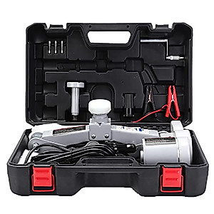 Mautyke Electric Car Jack Kit - 3 Ton Auto Scissor Car Lift Jack Portable Air Floor Jack Automatic Trailer Jack Stand Emergency Tire Repair Tool Kit