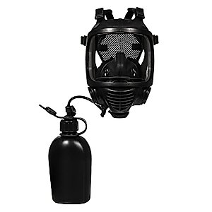 MIRA SAFETY M Certified CBRN Full Face Gas Mask Reusable Respirator Professional Grade (CM-6M Mask WITH Drinking System), 2 Piece Set