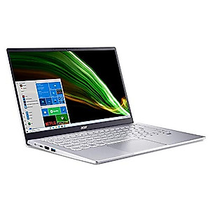 Acer Swift 3 Thin & Light Laptop | 14" Full HD IPS 100% sRGB Display | AMD Ryzen 7 5700U Octa-Core Processor | 8GB LPDDR4X | 512GB NVMe SSD | WiFi 6 | Backlit KB | FPR | Amazon Alexa | SF314-43-R2YY