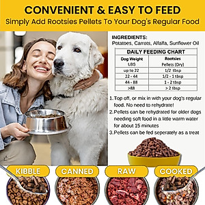 Olewo Bundle Original Carrots for Dogs & Rootsies Dog Food Toppers – Ultimate Dog Digestive Support, Sensitive Stomach Dog Food, Gut Health for Dogs, Fiber for Dogs – 2.2 lbs Each (4.4 lbs Total)