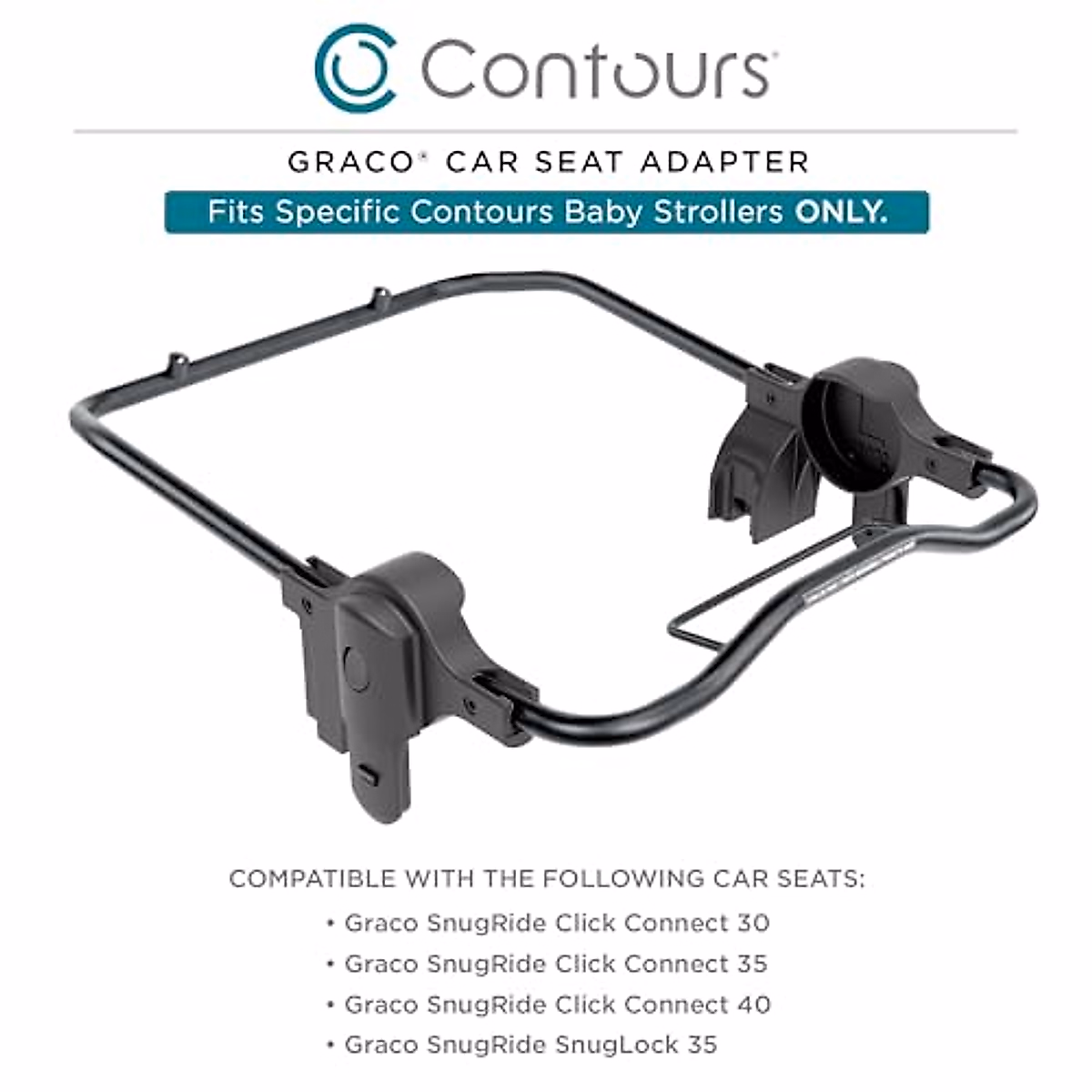 Contours Infant Car Seat Adapter for Contours Strollers, Fits Graco Infant Car Seats into Select Contours Baby Strollers