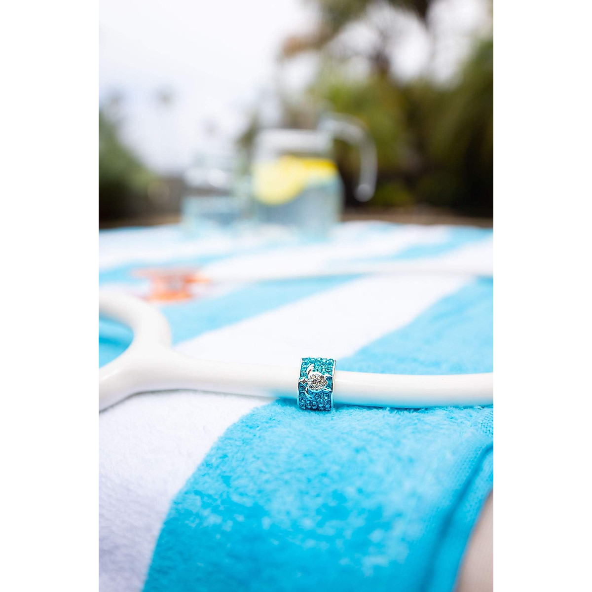 Charmed Crystal Stethoscope Charm - Turtle