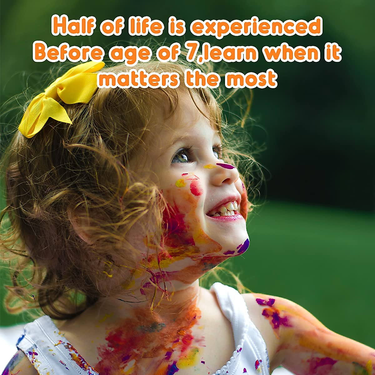 Jar Melo Safe Finger Paints for Baby Kids 3 4 5 6 7 8+Age, 2.1 fl.oz 6 Color Non Toxic Finger Painting Set for Toddler Washable Art Project Painting Preschool Travel Learning Activity Birthday Gifts…