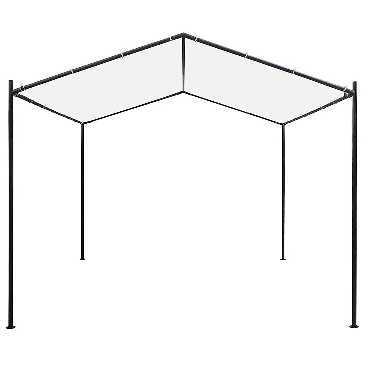 Matalde Outdoor Patio Gazebo with Sturdy Steel Frame Gazebo, Outdoor Waterproof Gazebo, Backyard Portable BBQ Gazebo for Patio Backyard Garden Lawn, White 9.8' x 9.8' x 8.5'