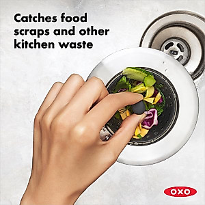 OXO Good Grips Silicone Sink Strainer, Black