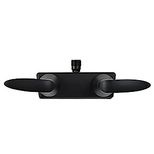 Empire Faucets Double Lever Shower Valve, 1pc - Matte Black RV Bathroom Faucet Valve, Non-Metallic with Vacuum Breaker