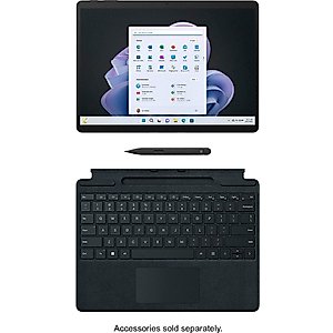 Microsoft Surface Pro 9, 13.3" Touchscreen 2-in-1 Tablet, 12th Gen Intel Core i7-1255U, Intel Iris Xe Graphics, 16GB DDR5 RAM, 256GB SSD, Windows 11h, Graphite, Device Only, with MTC Stylus Pen