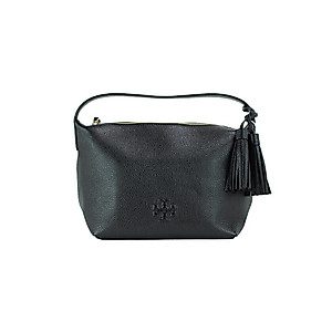 Tory Burch Women's Thea Small Slouchy Shoulder Bag (Pebble Leather - Black)
