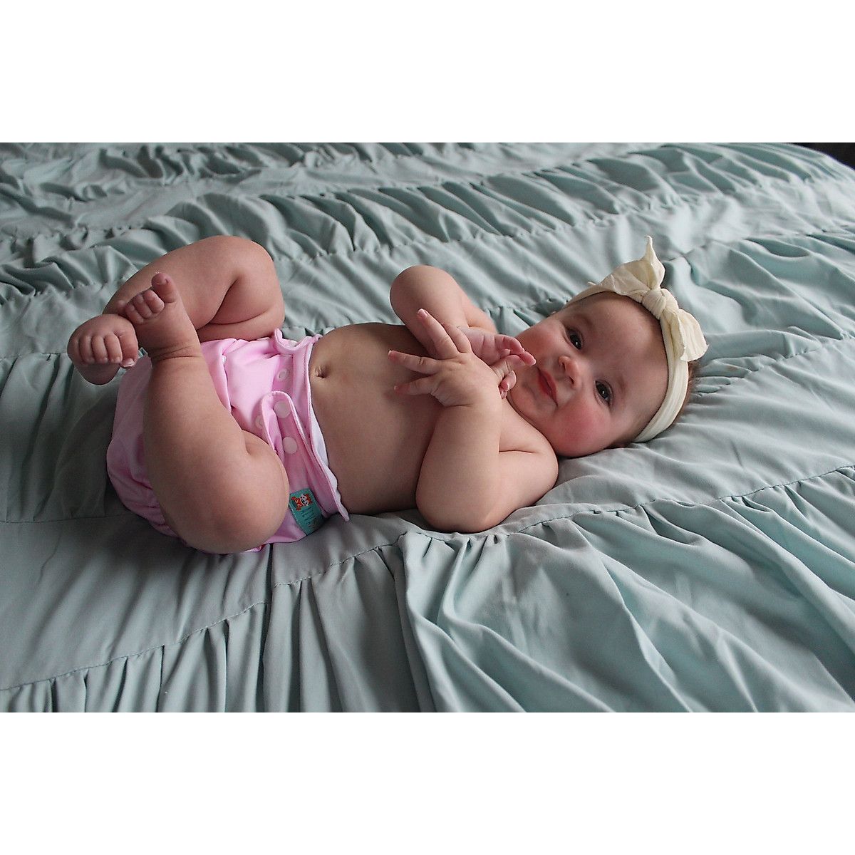 ALVABABY Baby Cloth Diaper 6 Pack with 12 Inserts One Size Cloth Diaper Covers Adjustable Washable Reusable for Baby Girls and Boys