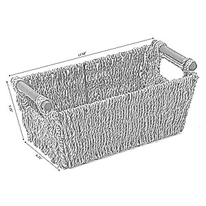 Vintiquewise Seagrass Counter-Top Basket Great for Folded Paper Towel