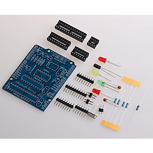 DIKAVS Attiny13A /84/85/ ATMEGA328P ATMEGA8 Programming Shield Soldering Kit for ardino Uno R3 Shield (for UNO)