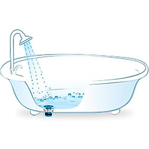 ShowerShroom The Revolutionary 2" Stand-Up Shower Stall Drain Protector Hair Catcher/Strainer, White