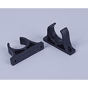 Dong Huang 4pcs Durable Kayak Paddle Holder Clip Accessories, Plastic Oar Holder Clip, Paddle Boat Holder Oar Keeper for Kayaks Canoes Rowing Boats Inflatable Boat,with Screws(2 Pairs)