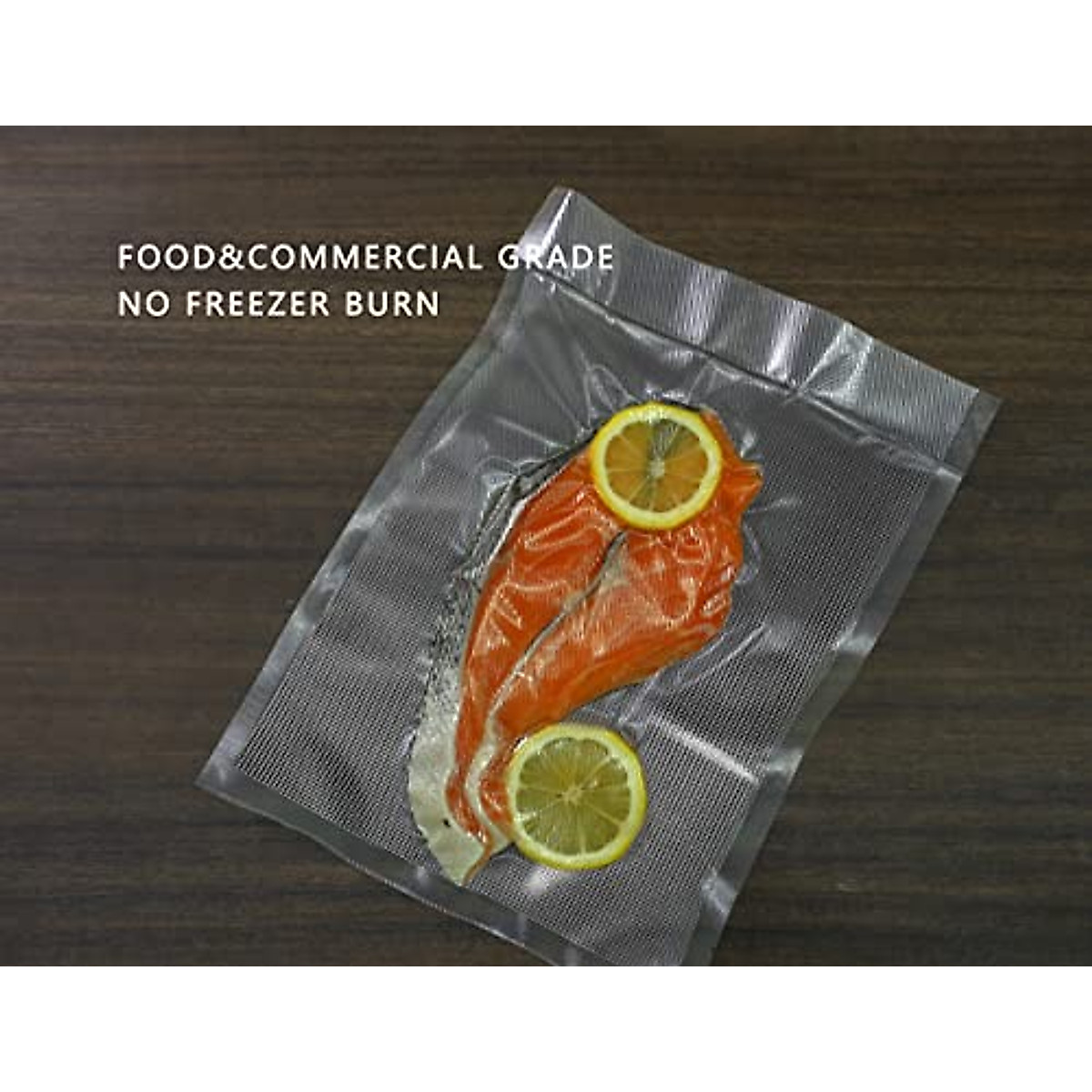 Qiluprop Vacuum Food Sealer Bags 100 counts Pint Size 6" x 10'', BPA Free, Commercial Grade Textured Food Vacuum Sealer Bag, Thick Embossed Bags for Food Storage and Sous Vide Cooking