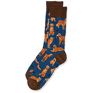 Socksmith Golden Retrievers Socks Blue Size 10-13, 1 EA