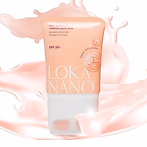 ABERA Loka Nano Collagen Neck Cream for Neck & Décolleté, SPF 30+, Reduce Fine Lines & Wrinkles with Niacinamide, Neck Tightening and Firming Effect for Women, Facial Moisturizer (1.76 Fl Oz)