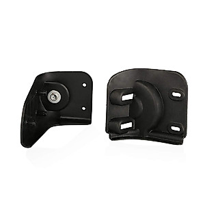 XiaoShiJie 360 Degree Swivel Mute Repair Replacement Luggage Wheel Suitcase Wheels Parts Spinner (DiLong W078#) (Front & Back Wheels (Set of 2 Pairs))