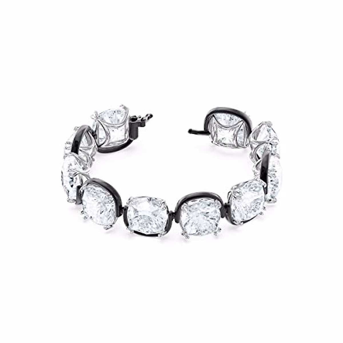 SWAROVSKI Harmonia Soft Bracelet, Large Clear Cushion-Cut Crystals on a Mixed Metal Setting, from The Harmonia Collection