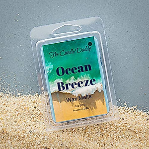 The Candle Daddy Ocean Breeze - 2 oz Wax Melt- 6 Cubes- Refreshing Beach Scent, Gift for Women, Men, BFF, Friend, Wife, Mom, Birthday, Sister, Daughter, Sea Aroma