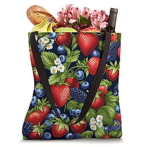 Blueberries Strawberries Blackberries Just Berries Tote Bag
