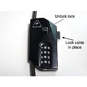 Fridge Lock, Appliance Lock, Refrigerator Lock, French Door Lock, Adjustable Cable Combination Lock, Child Safety Cabinet Lock, Lock for Cabinet, Appliance Lock, Multi-Functional Combination Lock