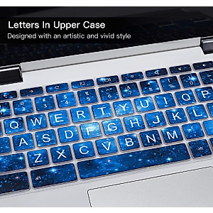 Keyboard Cover for Lenovo Chromebook Flex 3 11"/Lenovo Chromebook C330 C340 11.6" / Lenovo IdeaPad Flex 3 11.6"/ Lenovo Chromebook 100e 300e 500e N20 N21 N22 N23 11.6", Blue Star