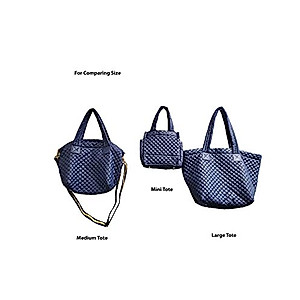 CLARANY Quilted Mini Tote water repellent (Navy)
