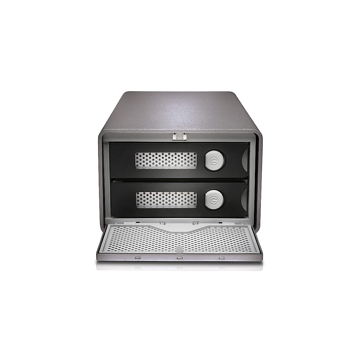 SanDisk Professional 12TB G-RAID 2 - Enterprise-Class 2-Bay Desktop Drive, 7200RPM Ultrastar drive inside, Thunderbolt 3, USB-C, HDMI Port, Hardware RAID - SDPH62H-012T-NBAAD