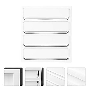 Cabilock Desktop Storage Drawer 4 Tier Desk Organizer Multi Functional Personal Organizer Mini Sliding Drawers Heavy Duty Plastic Containers for Storing Jewelry Makeup Arts Craft Stationery White