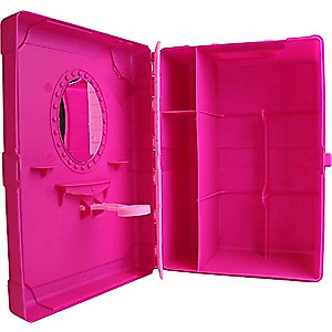 Tara Toys Barbie 8-Doll Multi-Compartment Storage Case with New and Improved Latch