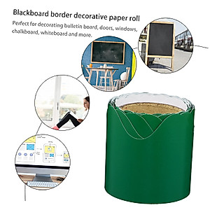 TEHAUX Blackboard Border Trim 5m Roll Whiteboard Trim Bulletin Board Borders Classroom Decoration Cut to Size Easy to Use