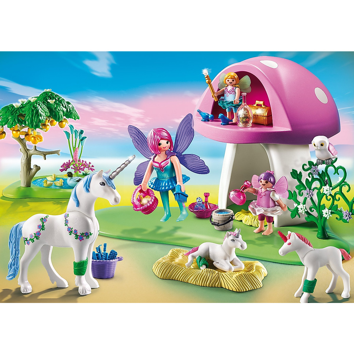 Playmobil Fairies with Toadstool House Building Kit