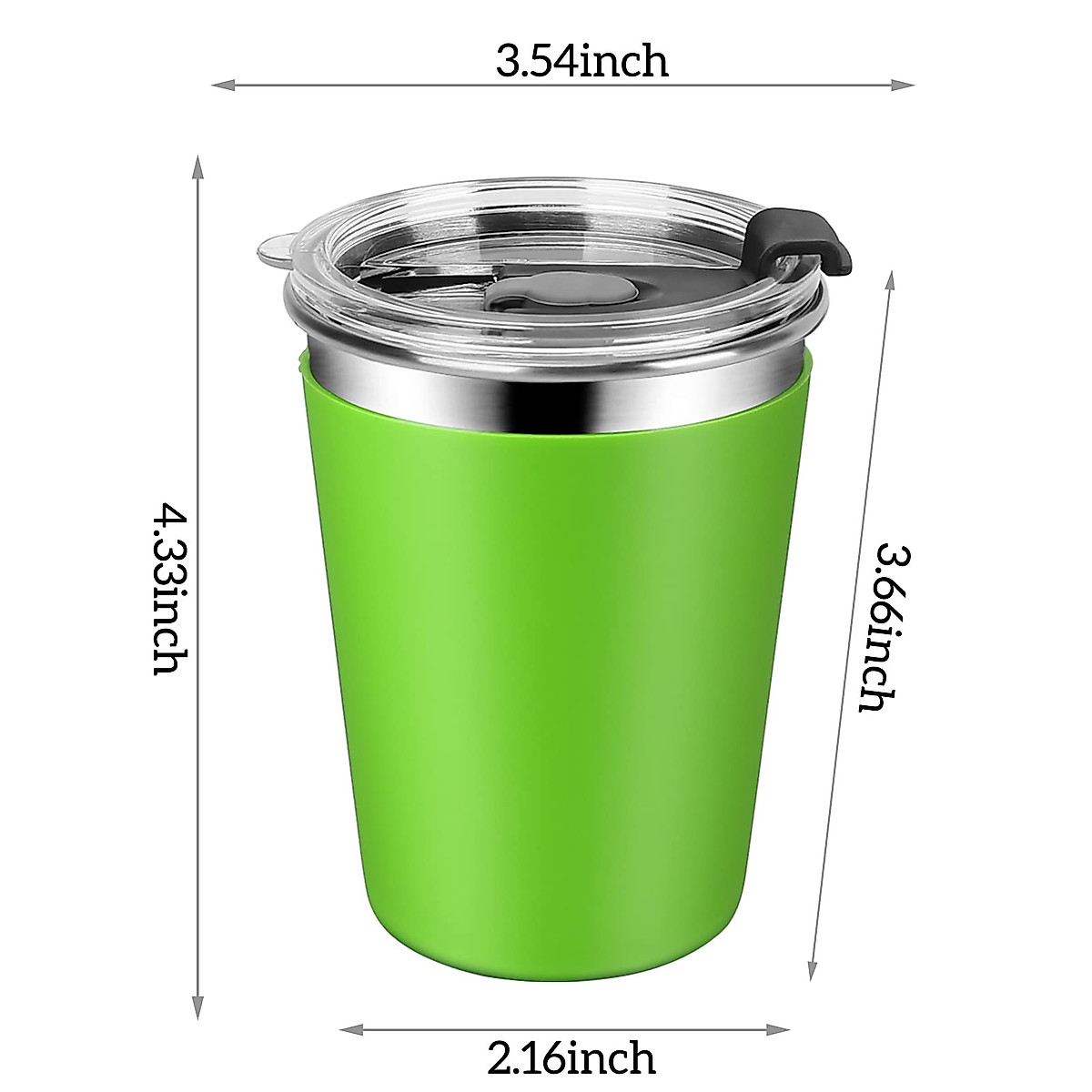 Magonanly 12oz Kids Cups with Lids ，5 Pack Toddler Sippy Cups with Sleeves， BPA Free Stackable&Unbreakable Children Smoothie Drinking Cups for Kids and Adult